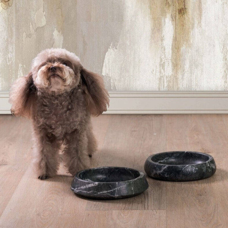 Carrara marble dog bowl - CIOTOLE GEMS SMALL - LABILLA - marble / gray ...