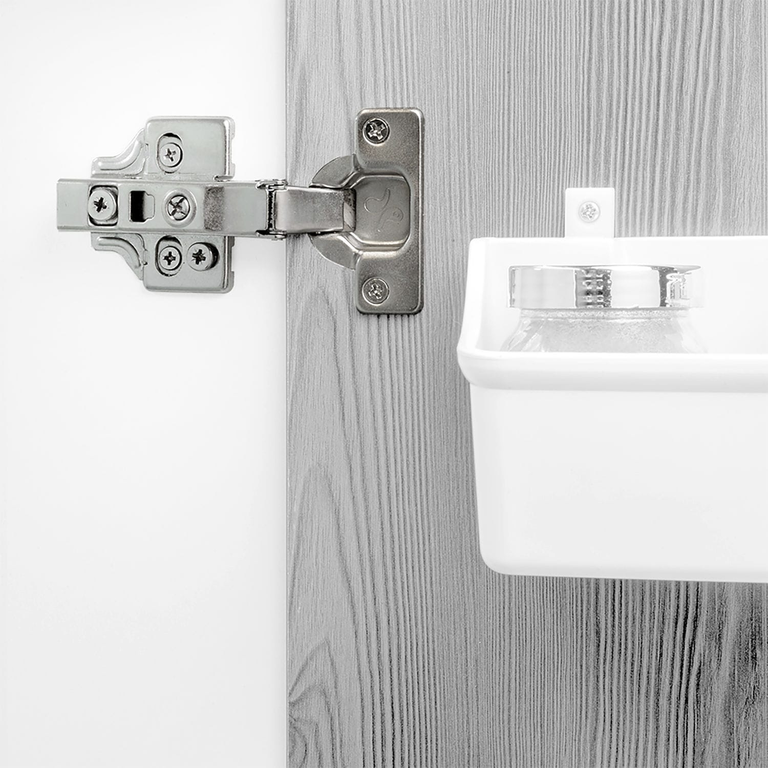 Furniture hinge - 1011207 - Emuca SA - nickel steel / home / for office