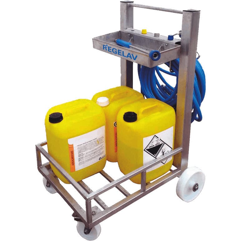 Transport trolley - CPB - REGELAV - stainless steel