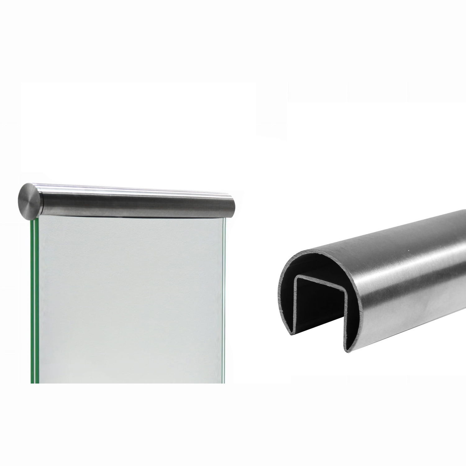 Stainless steel handrail - UT.042.01.04.S/1m - RX Inox France - for railing