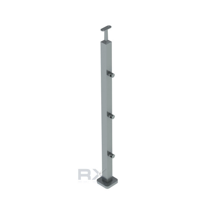 Steel pillar - SL.P40.3HD12.04.S/1060mm - RX Inox France - square