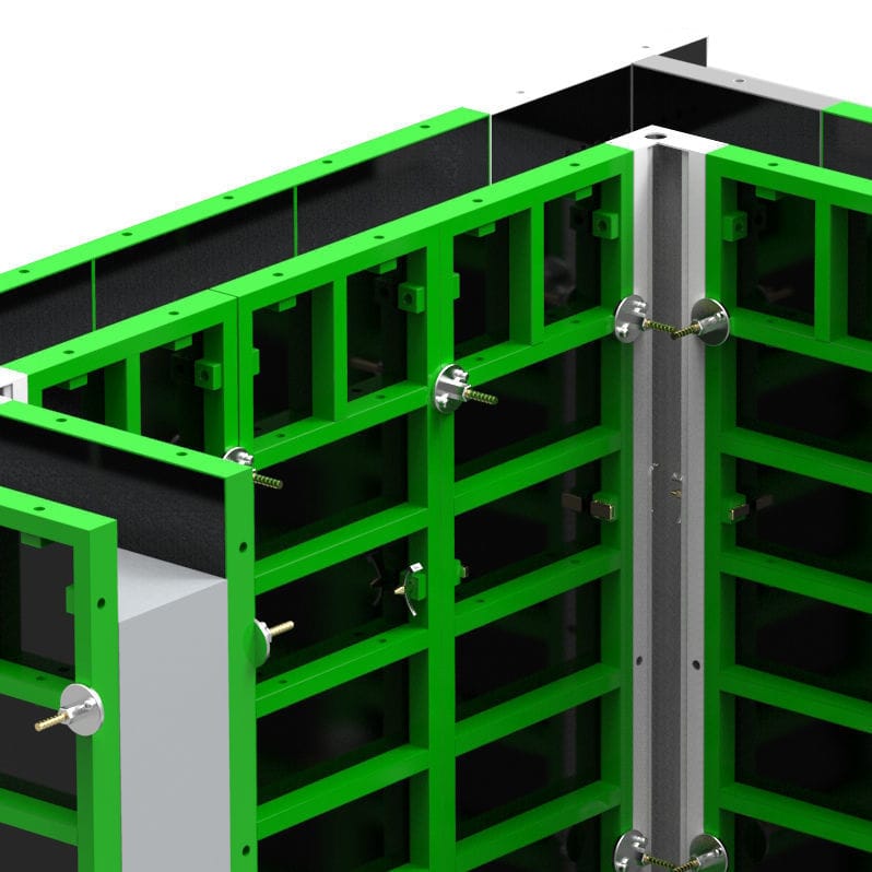 Modular formwork system - FIGURA - Figura formwork srl - metal / wall