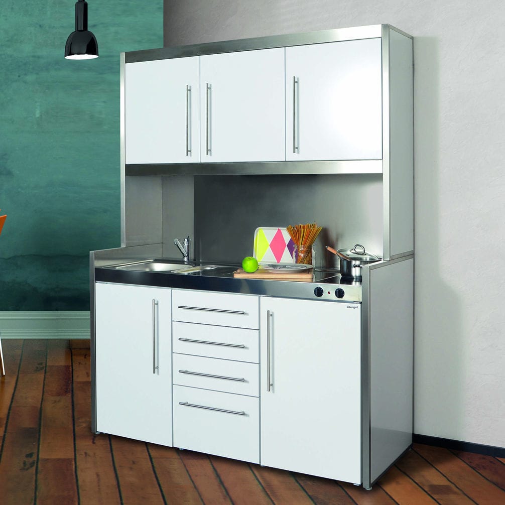 Compact kitchenette - SL-D - Stengel Steel Concept GmbH - brushed ...