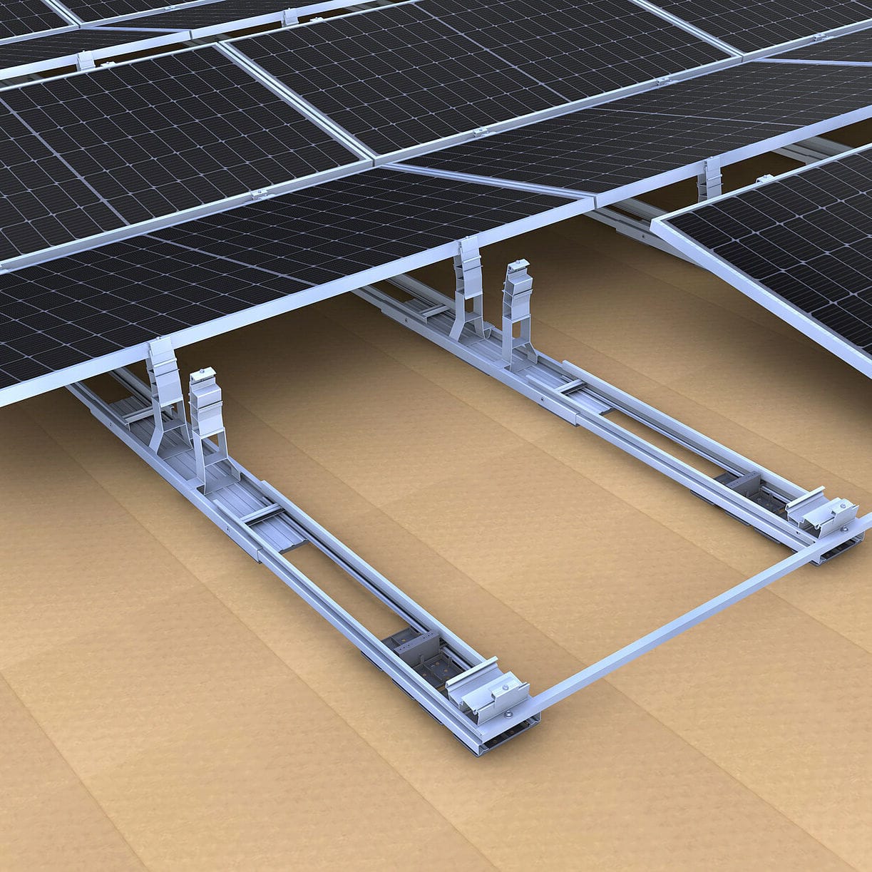 Flat roof mounting system - III Long side - novotegra - for flat roofs ...