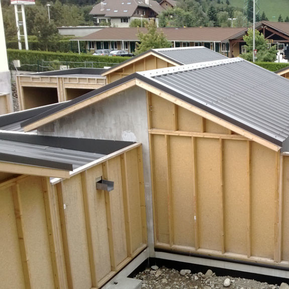 Wood structural panel - GROUPE MINOT - for load-bearing walls / prefab ...