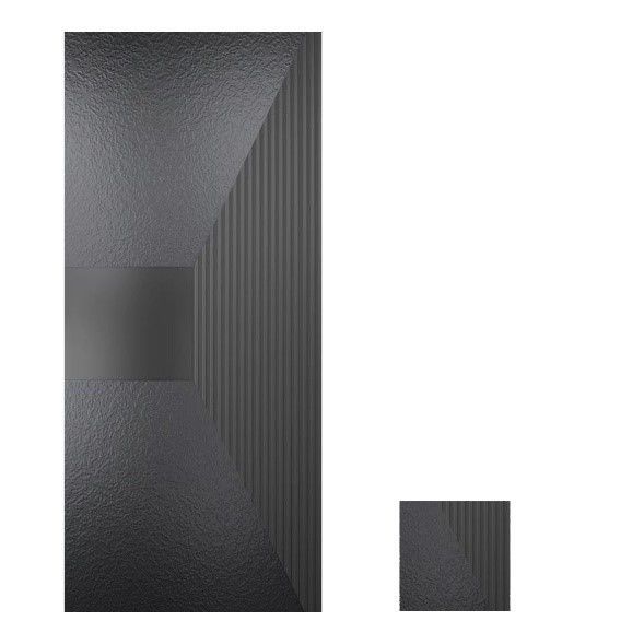 Door panel - LUX - GRUPPO PRIMAVERA SRL - aluminum / textured / wood look