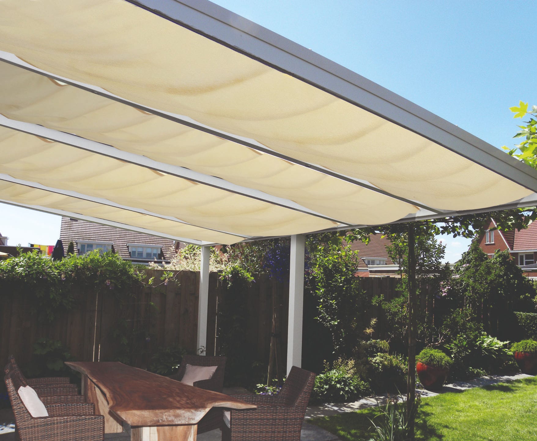 Custom-made shade sail - Aériale - HEOLIAN - rectangular / canvas