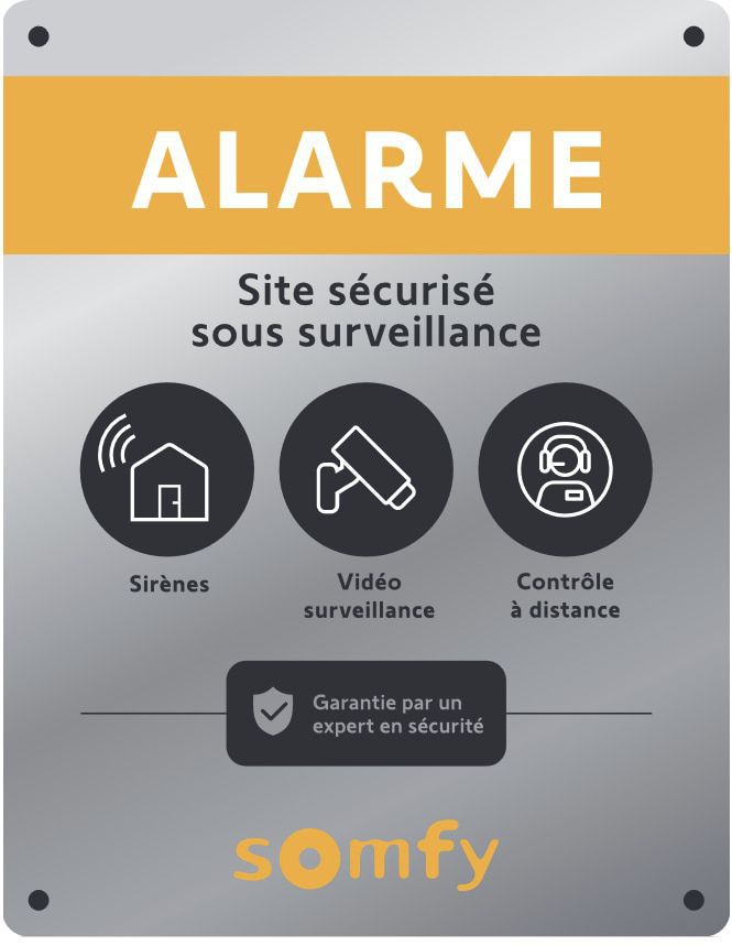 Outdoor signage plate - 1875310 - SOMFY FRANCE - wall-mounted ...