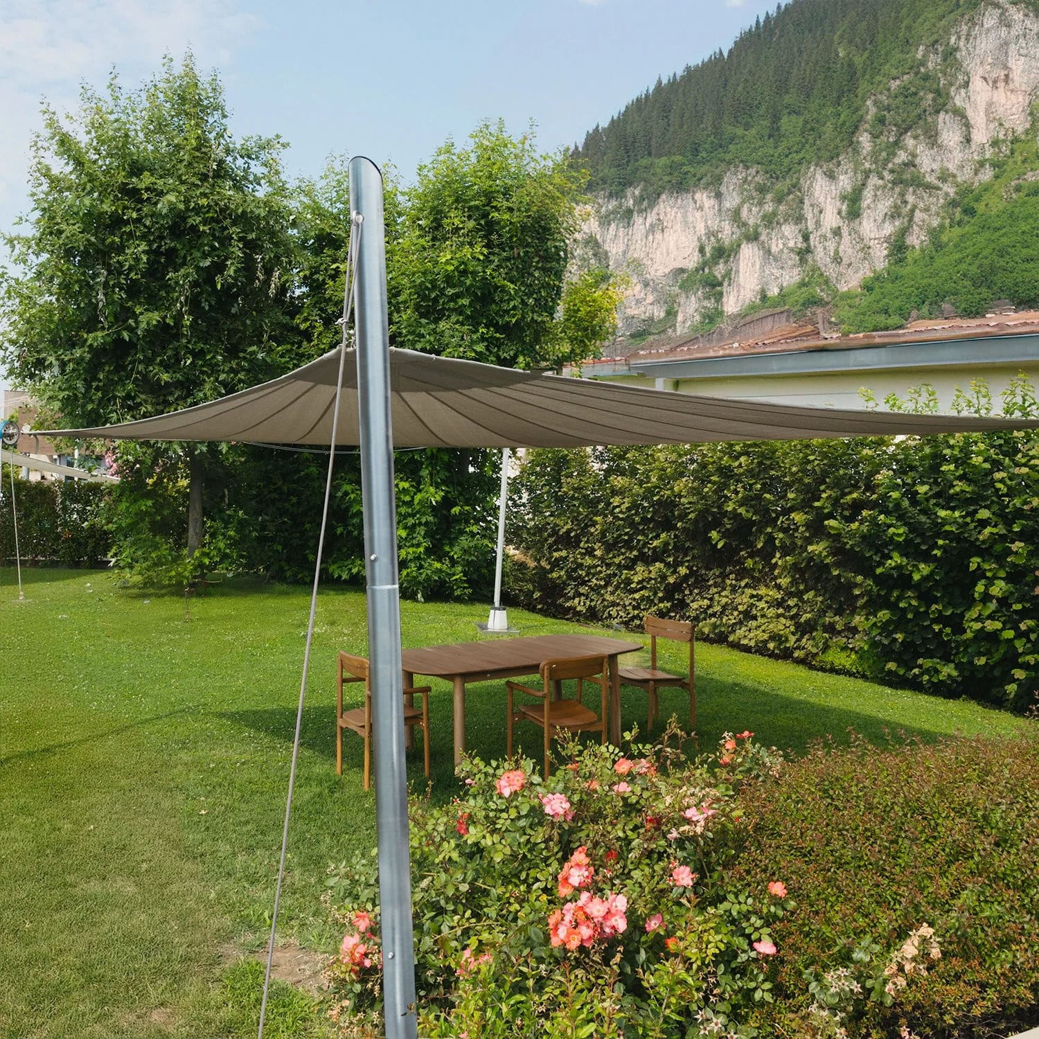 Shade sail pole - EZ Mast - Maanta - steel / customizable