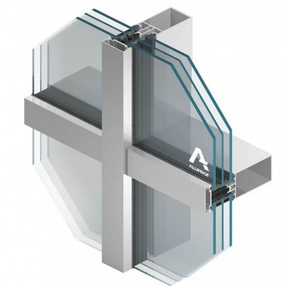Aluminum facade system - INWEST - PROFIL - glass / insulated / for ...
