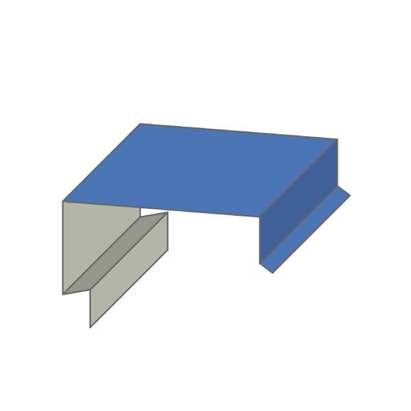 Galvanised steel capping - 48 - PROFIL C - custom
