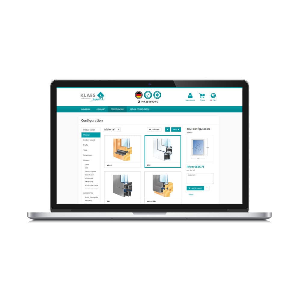 Data management software - webshop - Horst Klaes GmbH & Co. KG - cost ...