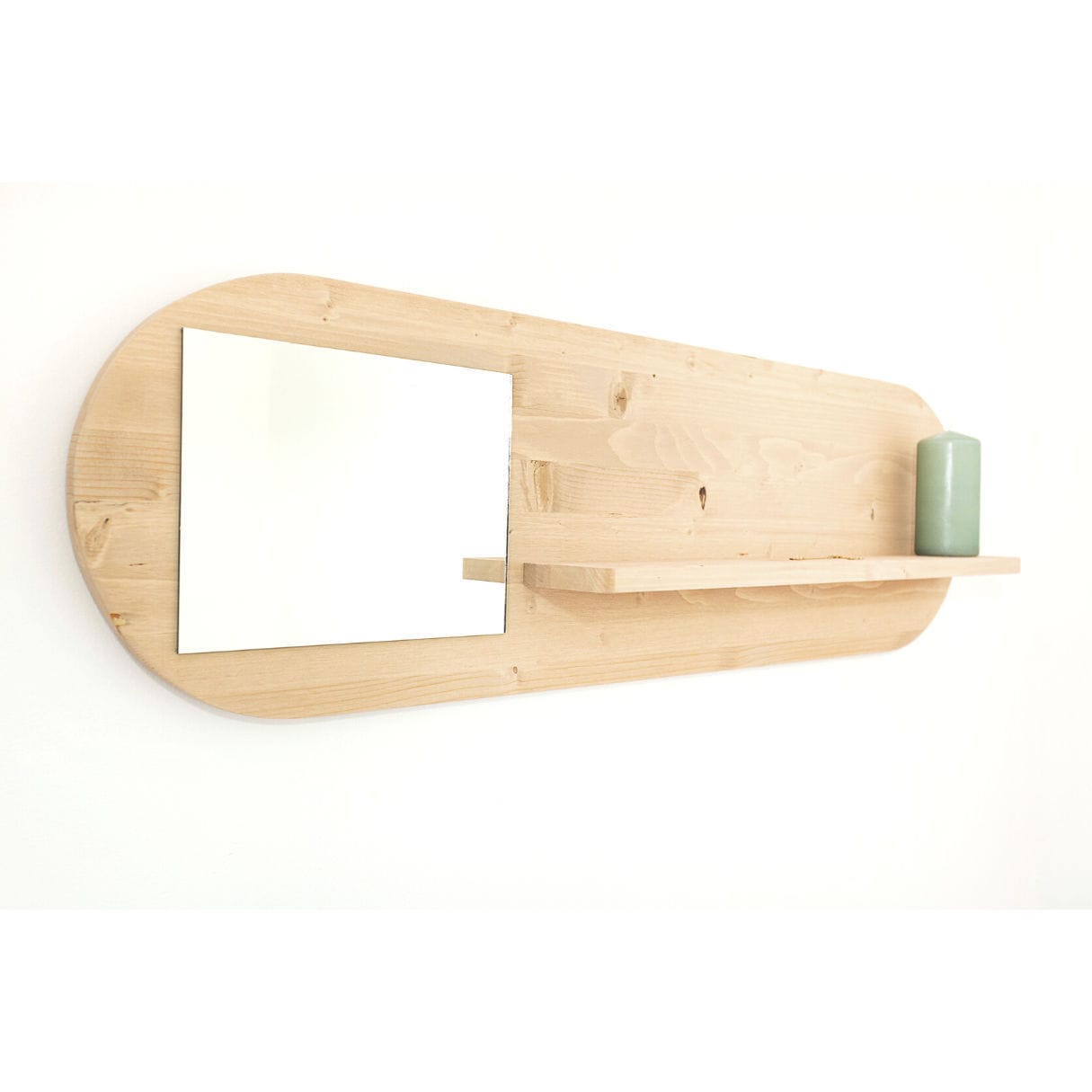Wall-mounted shelf - Helmi - Ssafia - contemporary / fir / custom