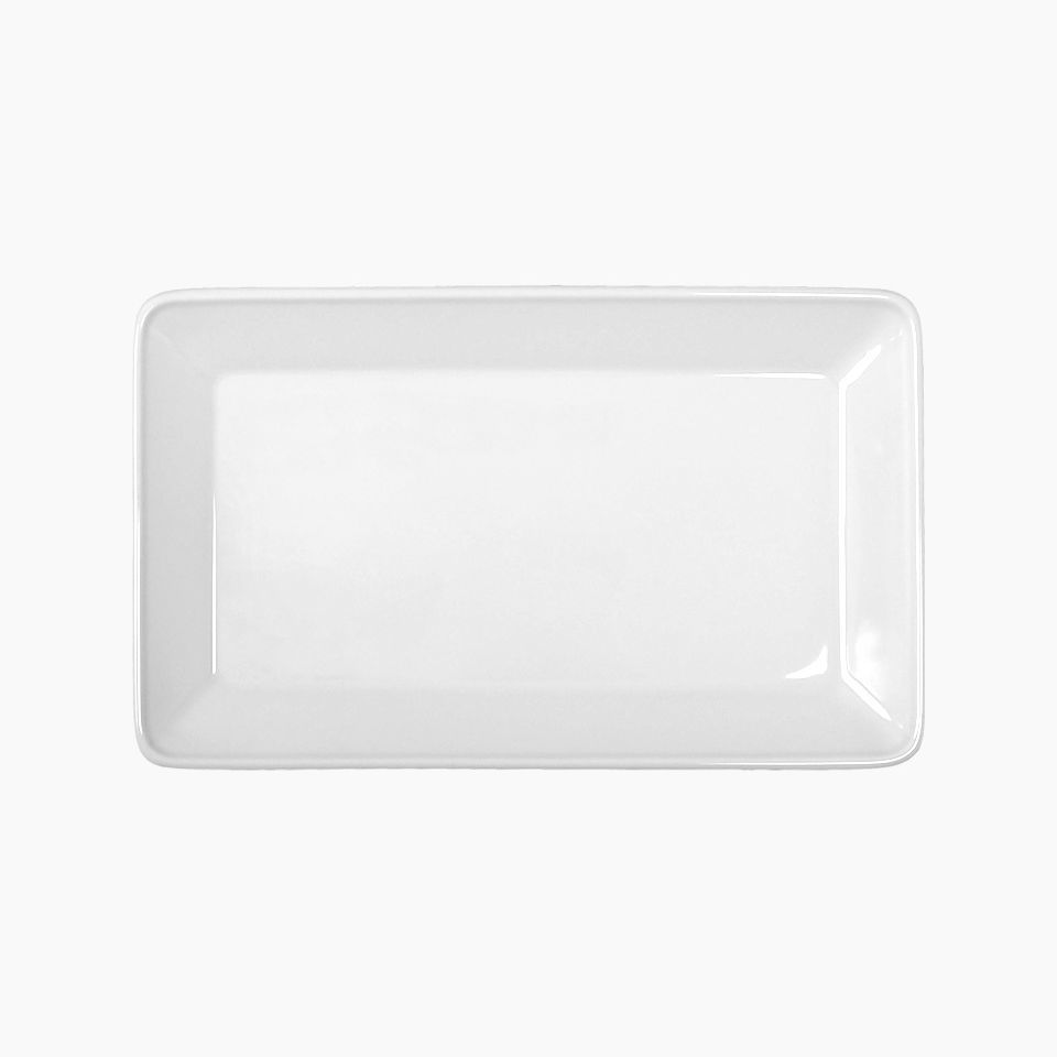 Rectangular plate - Raio - COSTA VERDE - porcelain / commercial / plain