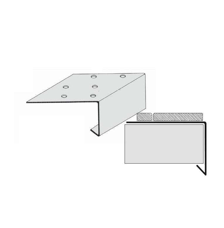 Balcony cornice - APB 101 - ADESOL - aluminum / prefab / outdoor