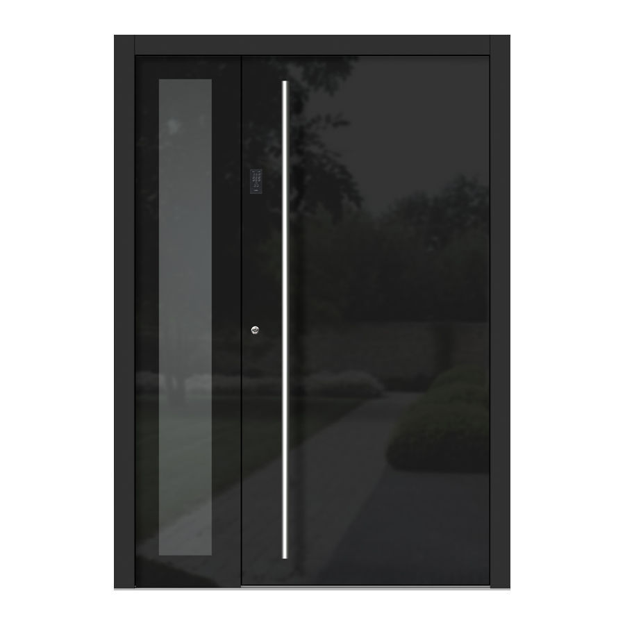 Entry door - H301+ST - DOORS, d.o.o. - wooden / glass / swing
