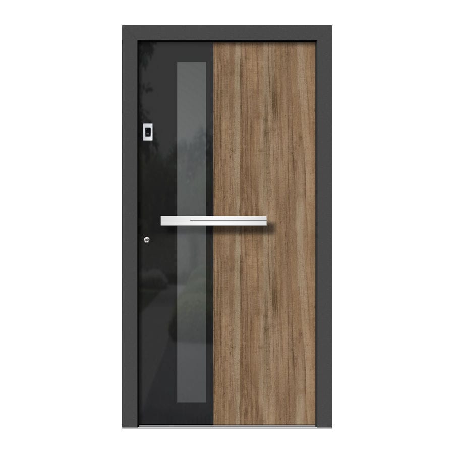 Entry door - HA310 - DOORS, d.o.o. - wooden / aluminum / glass