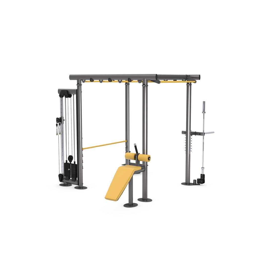 Multifunction fitness machine - 4445 IRONQUBE M - gym80 International ...