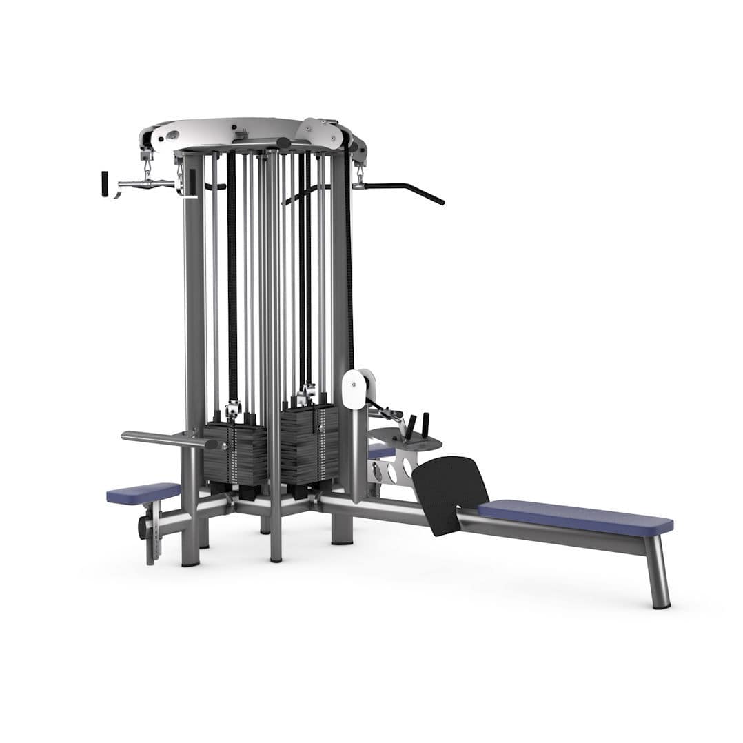 Back weight training machine - 4032 4-STATION - gym80 International ...