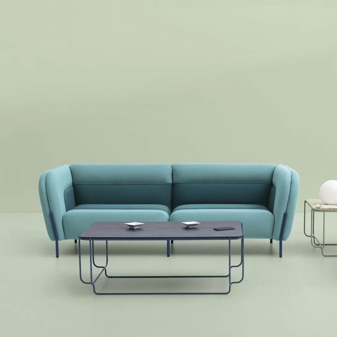 Contemporary sofa - SWAN - TM Leader Contract - fabric / modular / corner