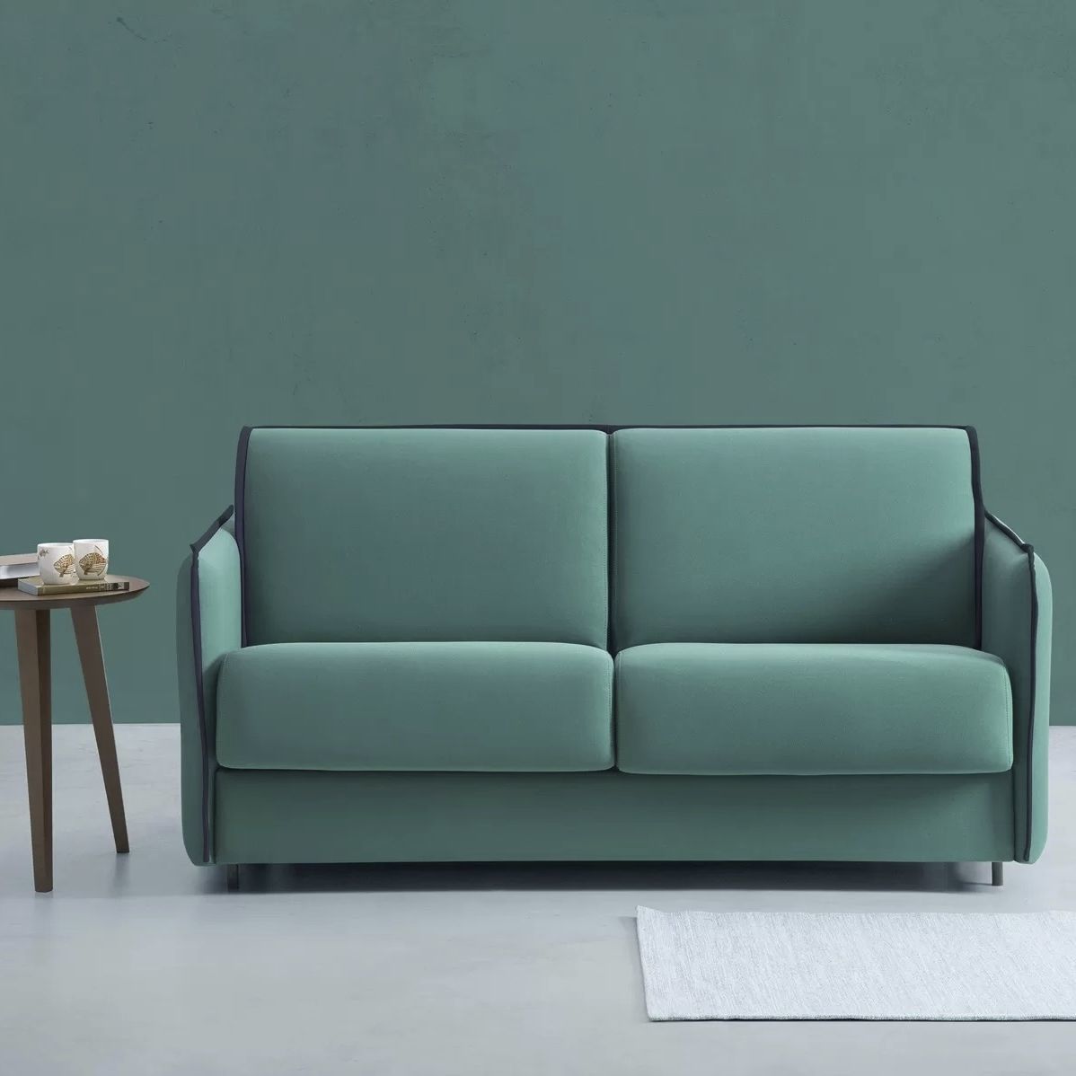 Bed sofa - MAMBA - TM Leader Contract - contemporary / fabric / gray