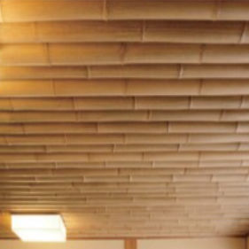 Bamboo suspended ceiling - A Series - TAKEROKU Co.,Ltd - strip ...