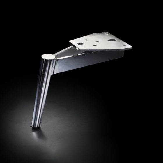 Iron furniture leg - AL047 - ZHUOKAI TECHNOLOGY - silver-colored ...
