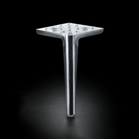 Aluminum furniture leg - CP053 - ZHUOKAI TECHNOLOGY - alloy / silver ...