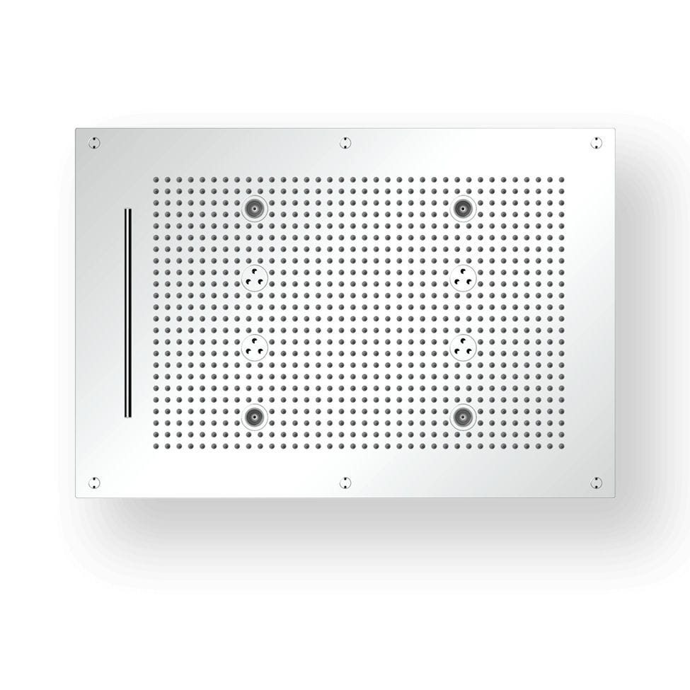 Built-in shower head - R7048C124 - AQUAFORM - rectangular / rain / with ...