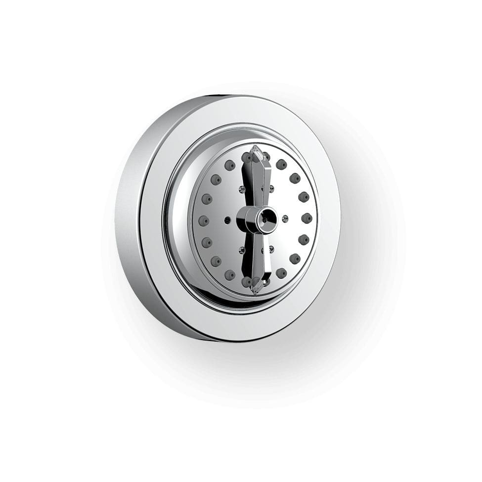 Brass lateral shower head - BT75C123 - AQUAFORM - round / chrome finish ...