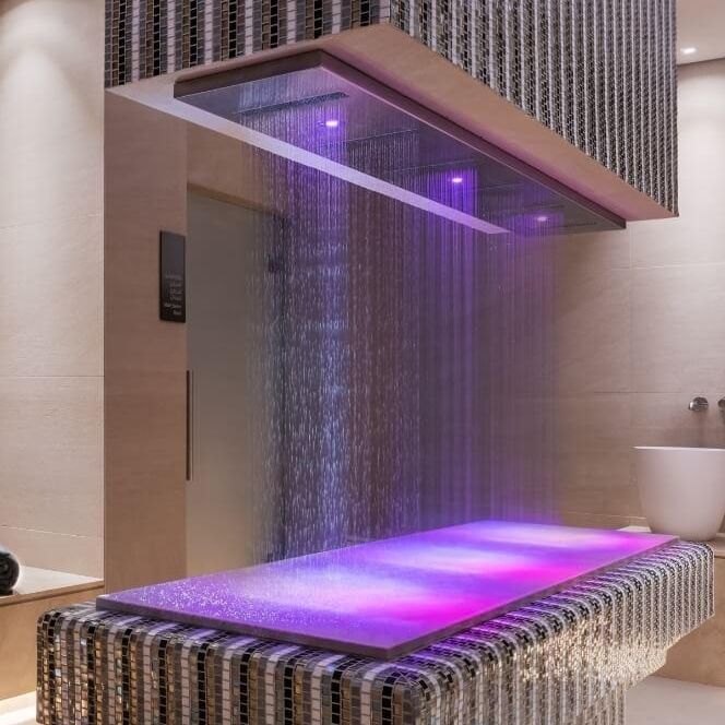 Hydromassage Vichy shower - NADIR A0475 - AQUAFORM - therapeutic / stainless steel / horizontal