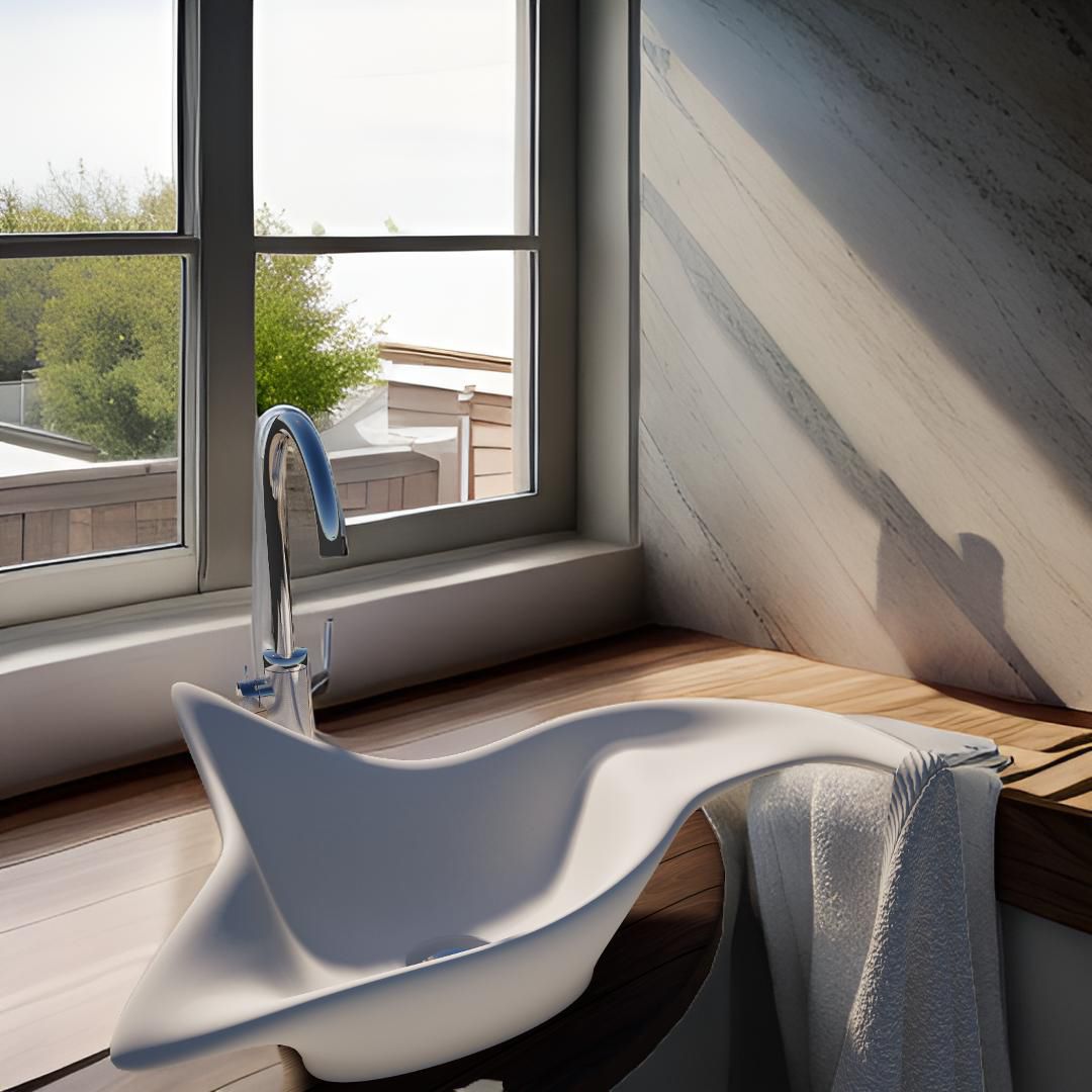 Countertop washbasin - ALTAIR - GUCH DESIGN - Solid Surface / luxury / handcrafted