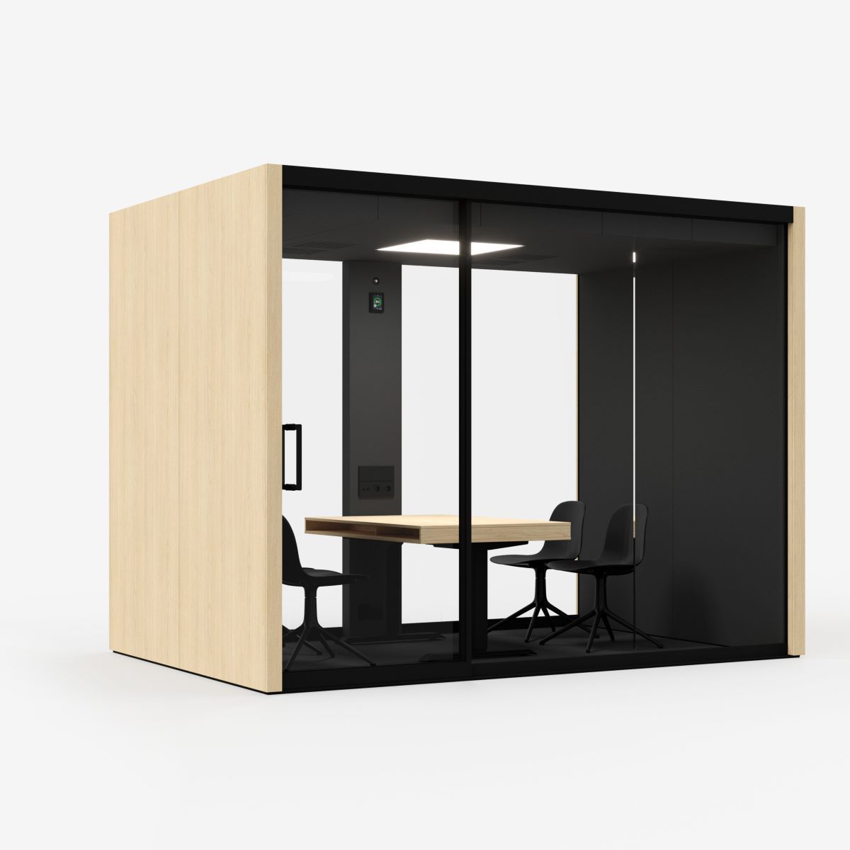 Acoustic office pod - VETROSPACE L - VETROSPACE - with built-in ...