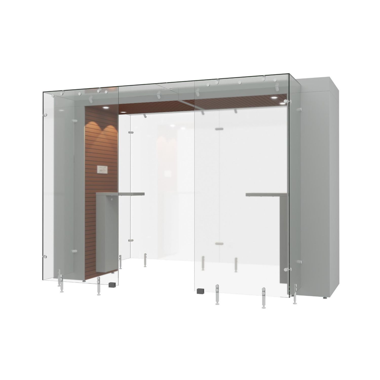 Indoor smoking cabin - SMOKE SOLUTION SPAREA 3.2M - Longhi Air - with ...