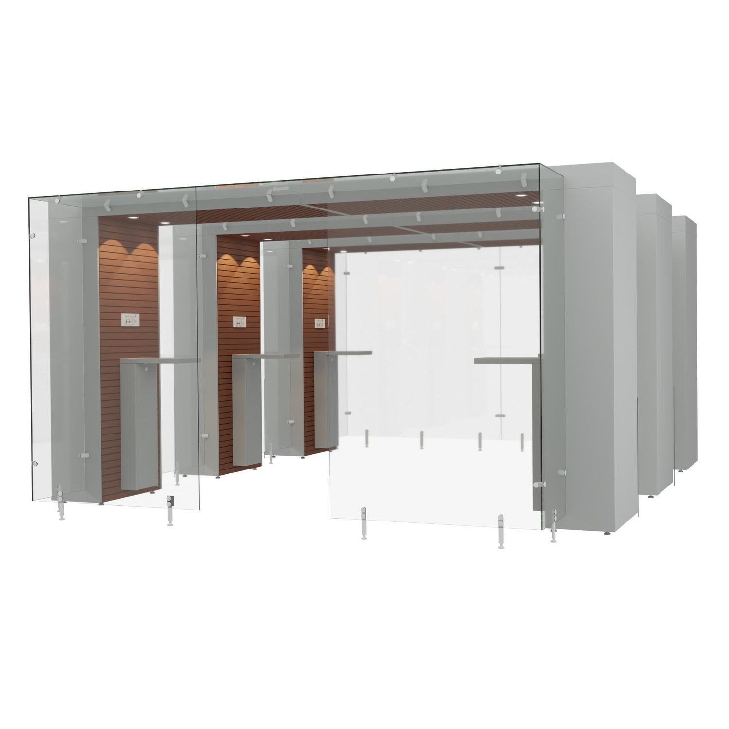 Indoor smoking cabin - SMOKE SOLUTION 3SPAREA 4M - Longhi Air - with ...