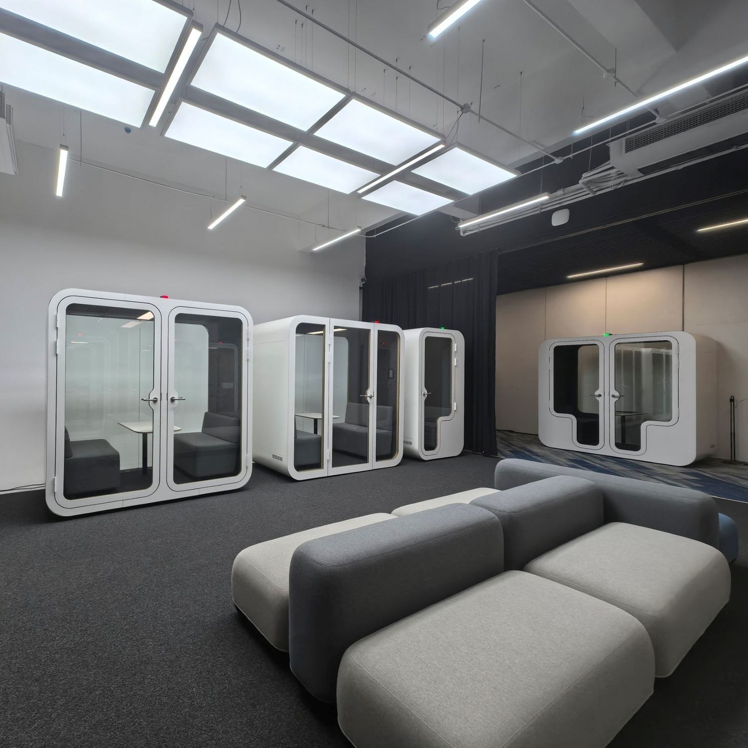 Office pod with built-in lighting - 2F2 - Dancoo Acoustic Pods ...