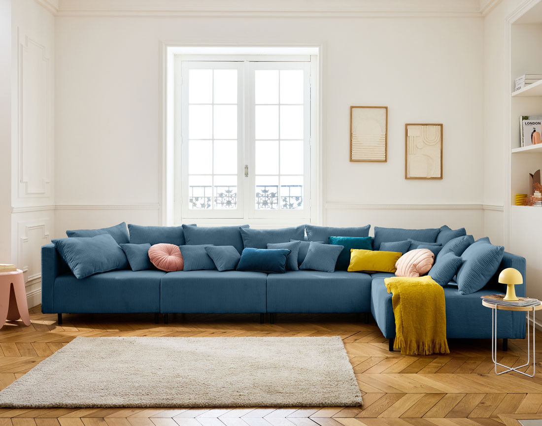 Modular sofa - EDINBURG: 1872B - Best Mobilier - contemporary / velvet ...