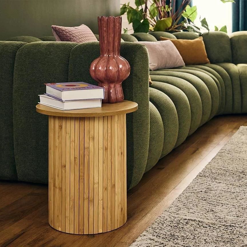 Contemporary side table - KOFU - Best Mobilier - wooden / in wood fiber ...