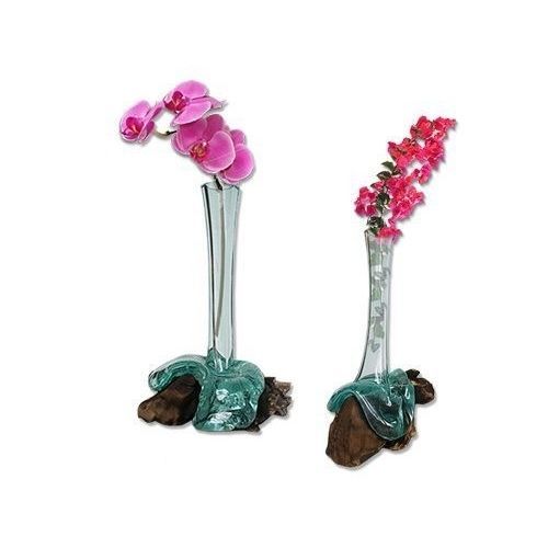 Contemporary vase - REC-04 - Beyond Menus - glass / for hotel / green