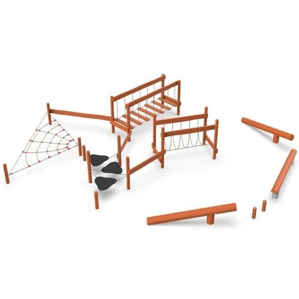 Playground obstacle course - NATUREL BALANCE - Elysee - platform / walk ...