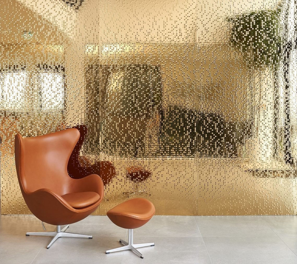 Interior wall-covering - Matrix - Fielitz - copper / steel / aluminum