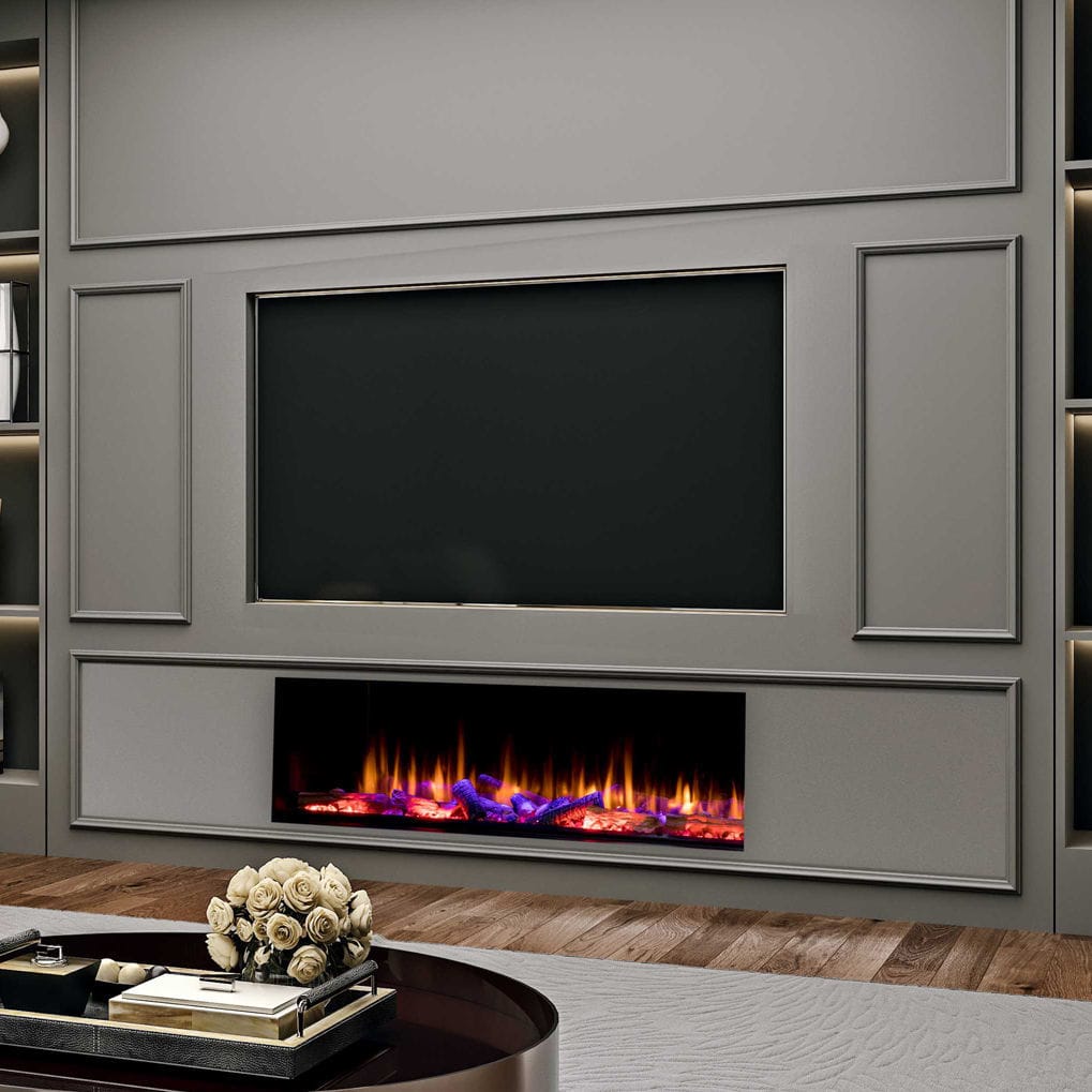Electric fireplace insert - Iconic - Heat Design - contemporary / flame ...