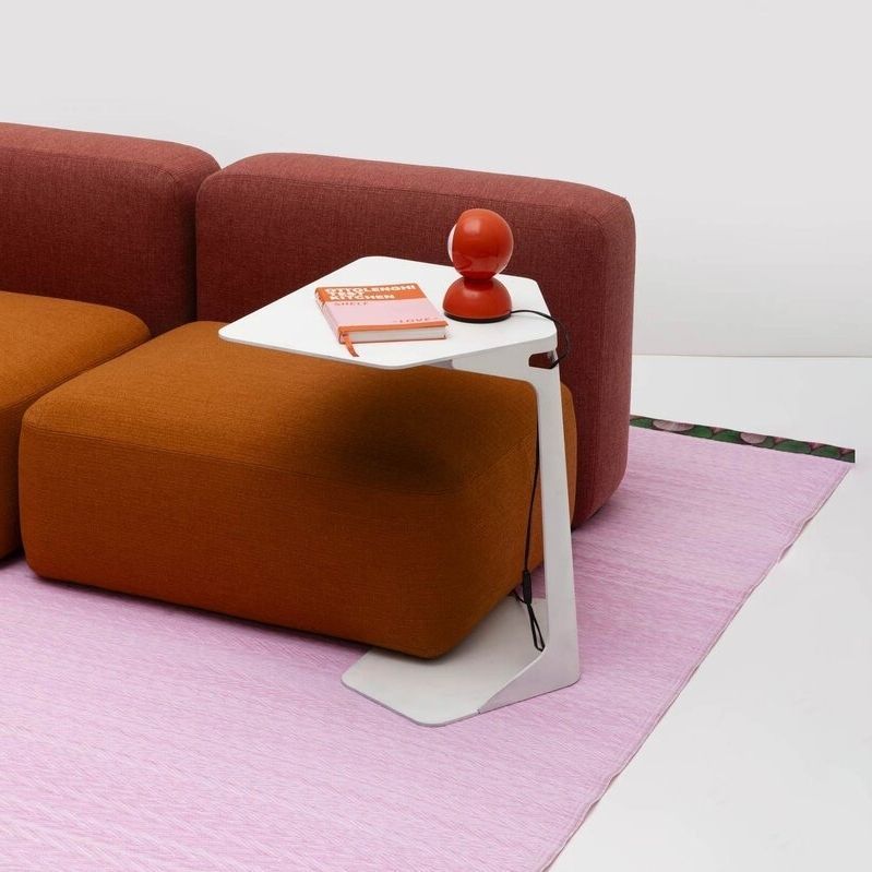 Contemporary side table - Padel - WOW ITALY - aluminum / aluminum base ...