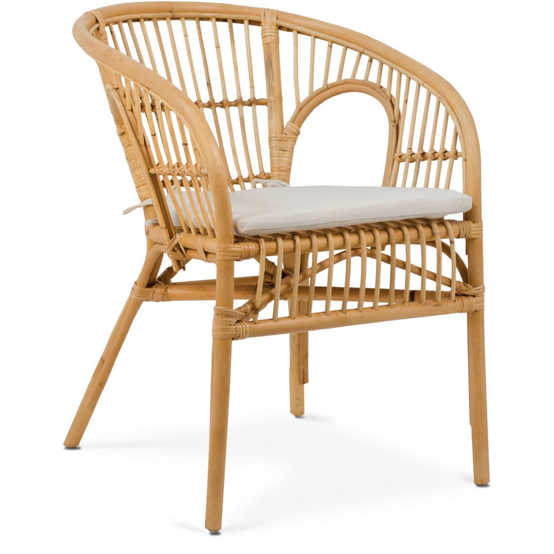 Contemporary chair - 118010-NAT - BAMBO BLAU - indoor / outdoor / rattan