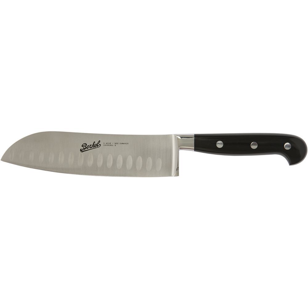 Kitchen knife with resin handle - ADHOC SANTOKU 18 BLACK - Berkel ...