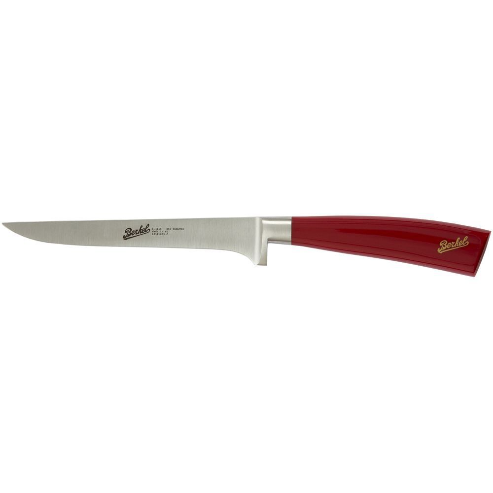 Boning knife with resin handle - ELEGANCE 16 RED - Berkel - with ...