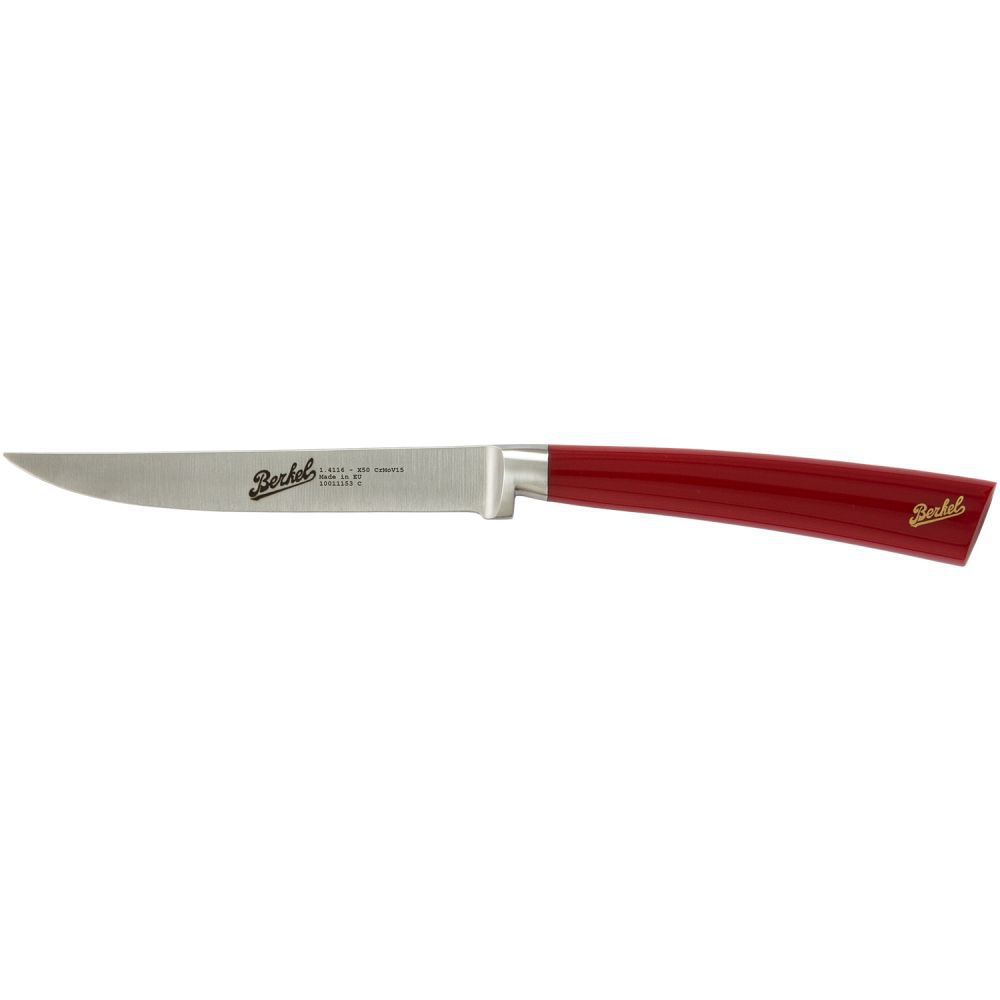 Steak knife with resin handle - ELEGANCE 11 RED - Berkel - with ...