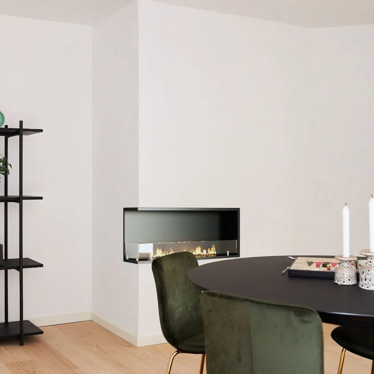 Bioethanol fireplace - Clever - Le Feu - built-in / corner / 2-sided