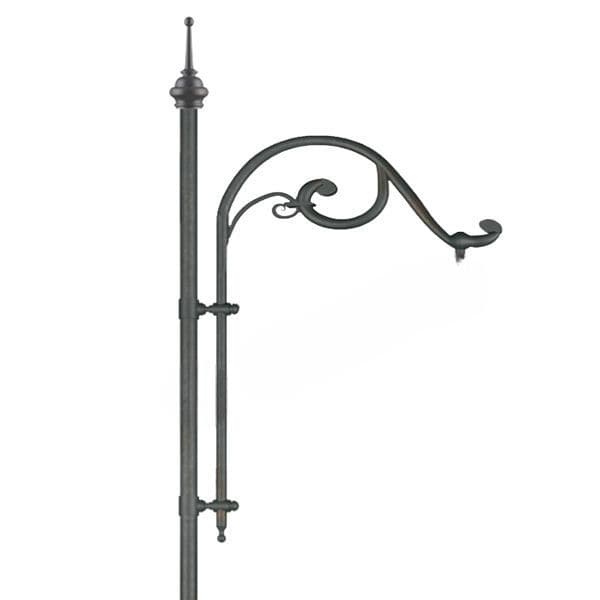 Galvanized iron lamp post arm - COD 355 - EUROCOM SRL