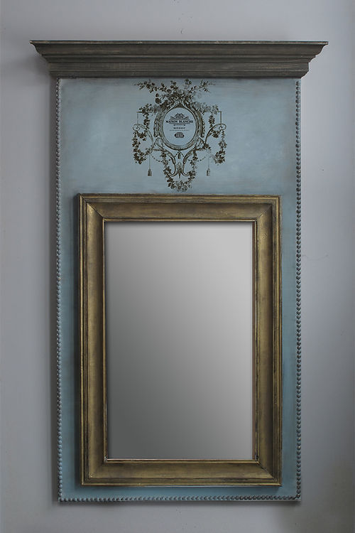 Wall-mounted mirror - AVIGNON - Mon Antonine - classic / rectangular / solid wood